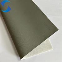 China Synthetic Embossed Leather Fabric 100% polyester Non-woven backing technics faux leather fabric cat paw leather fabric for sale
