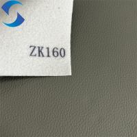 China Synthetic Embossed Leather Fabric 100% polyester Non-woven backing technics faux leather fabric cat paw leather fabric for sale