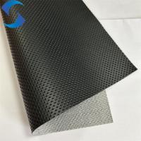 China 1.7mm±0.05 Thickness PVC Leather Fabric For Car Seat  PVC Artificial Leather Breathable Small Round Hole Pattern for sale