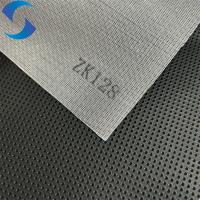China 1.7mm±0.05 Thickness PVC Leather Fabric For Car Seat  PVC Artificial Leather Breathable Small Round Hole Pattern for sale