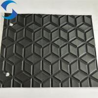 China Stain Resistant Durable Artificial Leather Fabric For Mat 3D Emboss Pattern Three Dimensional PVC Leather for sale