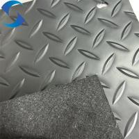 China 100 Polyester Brushed Backing PVC Leather Fabric Customized Thickness Perfect For Upholstery And Furniture 3d Pattern Anti Slip Leather for sale
