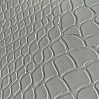 China 140/160 Width Faux Leather Fabric For Shoe Manufacturing Materials Snakeskin Grain 3D Pattern PVC Leather Fabric for sale
