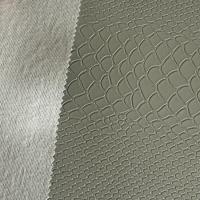 China 140/160 Width Faux Leather Fabric For Shoe Manufacturing Materials Snakeskin Grain 3D Pattern PVC Leather Fabric for sale
