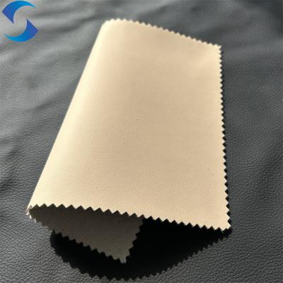 China Eco Friendly EPU Synthetic Leather Solvent Free Soft Durable Vegan PU Material Elastic Waterproof Eco Nappa Leather For Sofas for sale