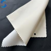 China PU White Stretch Faux EPU Leather With Oxford Fabric Backing For Automotive Decorative Fabric for sale