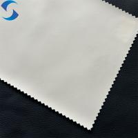 China PU White Stretch Faux EPU Leather With Oxford Fabric Backing For Automotive Decorative Fabric for sale