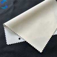 China PU White Stretch Faux EPU Leather With Oxford Fabric Backing For Automotive Decorative Fabric for sale