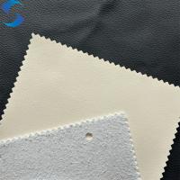 China Artificial PU Flocked Backing Technics Elastic Embossed Synthetic EPU Leather For Sofas And Furniture for sale