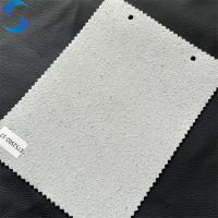 China Anti Scratch Beige EPU Faux Leather Eco Litchi Embossed Artificial Leather Fabric Waterproof Roll For Car Seat Fabric for sale