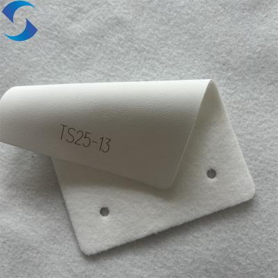China Anti Scratch Sofa Furniture White Color Cat Paw Fake Leather Pvc 1.2mm Thickness for sale