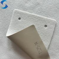 China 100% Polyester Fleece Backing Faux Leather Pvc 140/160 Width Customizable Color Pattern 1.3mm Thickness Sustainable for sale