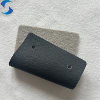 China Anti Scratch Synthetic PVC Leather Fabric With Soft Hand Feeling 100% Polyester Fleece Backing for sale