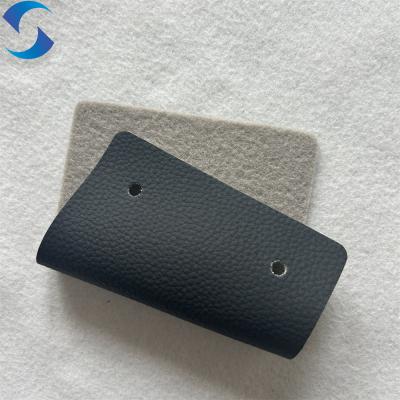 China Anti Scratch Synthetic PVC Leather Fabric With Soft Hand Feeling 100% Polyester Fleece Backing for sale