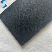 China Anti Scratch Synthetic PVC Leather Fabric With Soft Hand Feeling 100% Polyester Fleece Backing for sale