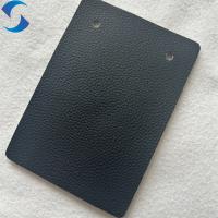 China Anti Scratch Synthetic PVC Leather Fabric With Soft Hand Feeling 100% Polyester Fleece Backing for sale