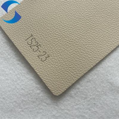 China Beige PVC synthetic Leather Customizable pattern Synthetic Leather for sofa furniture for sale