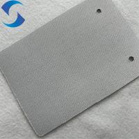 China Durable PVC Leather black plain pattern with knitting backing for Long-lasting Products for sale