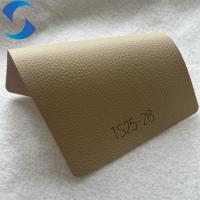 China Synthetic Leather source factory eco-friendly PVC leather dark beige for car seat for sale