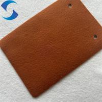 China 0.8mm PVC Leather with brushed Backing dark green synthetic leather manufacture for sofa for sale