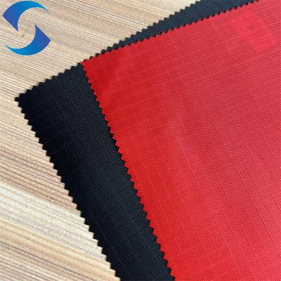 China ripstop 210D polyester Oxford fabric Double-line checkered pattern for tent fabric for sale