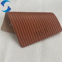 China Leather source factory Three-dimensional vertical stripes PVC leather for decorative for sale