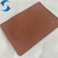 China Leather source factory Three-dimensional vertical stripes PVC leather for decorative for sale