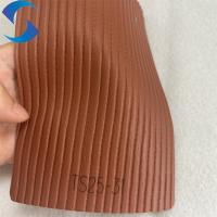 China Leather source factory Three-dimensional vertical stripes PVC leather for decorative for sale