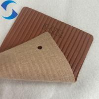 China Leather source factory Three-dimensional vertical stripes PVC leather for decorative for sale