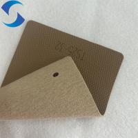 China Durable PVC Leather fine dot texture pattern with brushed backing for leather mat for sale