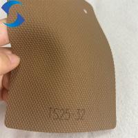 China Durable PVC Leather fine dot texture pattern with brushed backing for leather mat for sale