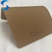 China Durable PVC Leather fine dot texture pattern with brushed backing for leather mat for sale