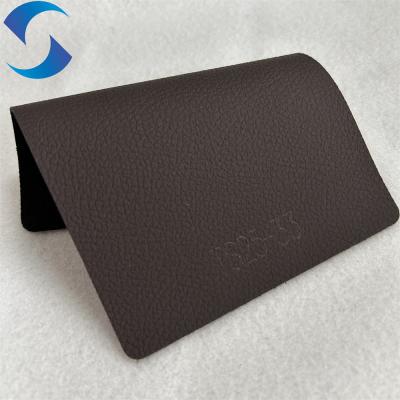 China 0.9mm PVC Leather with Cotton Imitation Backing high quality manufacture for leather bag for sale