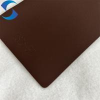 China Custom Faux EPU Leather Fabric with Stretch Flocked Backing For Automotive Upholstery for sale