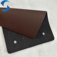 China Custom Faux EPU Leather Fabric with Stretch Flocked Backing For Automotive Upholstery for sale