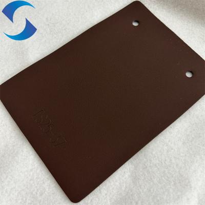 China Custom Faux EPU Leather Fabric with Stretch Flocked Backing For Automotive Upholstery for sale