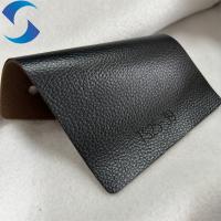 China 100% Polyester one side brushed 200g backing material PVC durable Leather Fabric for sale