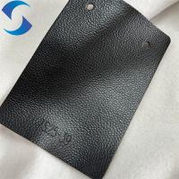 China 100% Polyester one side brushed 200g backing material PVC durable Leather Fabric for sale