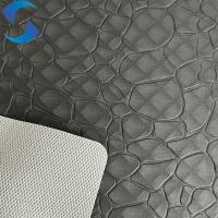China 3D Embossed Synthetic PVC Leather for Decoration & Table Mats for sale