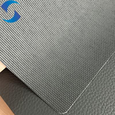 China Eco-Friendly PVC Leather with 3D Woven Patterns for leather bags for sale