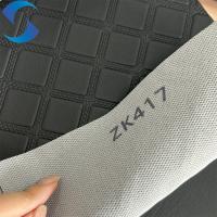 China 1.4-1.6m Width Stitching Leather Car Upholstery Faux Leather Embroidered Quilted Diamond Leather for sale