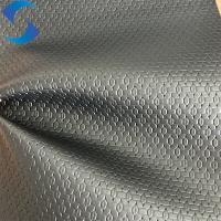 China 0.85mm Weaving Woven PVC Synthetic Leather Fabric for Handbags and upholstery fabric for sale