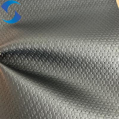 China 0.85mm Weaving Woven PVC Synthetic Leather Fabric for Handbags and upholstery fabric for sale