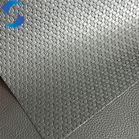 China 0.85mm Weaving Woven PVC Synthetic Leather Fabric for Handbags and upholstery fabric for sale