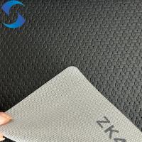 China 0.85mm Weaving Woven PVC Synthetic Leather Fabric for Handbags and upholstery fabric for sale