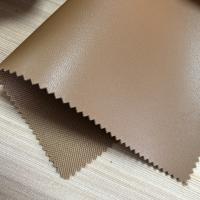 China brown color 1.0mm thickness PVC artificial leather widely used in sofa couch fabric for sale