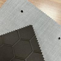 China 1.6mm Thickness honeycomb grid pattern Hexagonal PVC Leather for Placemat decoration for sale