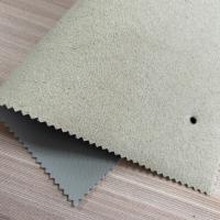 China Premium PVC Synthetic Leather Cowhide Suede Back for Luxury Sofas 1.3mm thickness for sale
