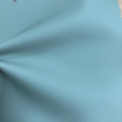 China Durable & Soft PVC Synthetic Leather for Premium Seating with Polar Fleece  backing 1.4mm thickness for sale