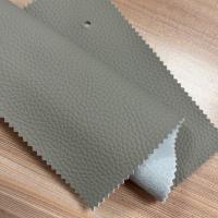 China Red faux Leather Fabric 140CM Width Lychee pattern fine texture for handbags for sale